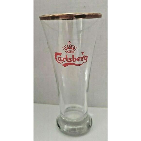 Carlsberg | Dining | Vintage 96s Carlsberg Beer Red Crown Logo Gold ...